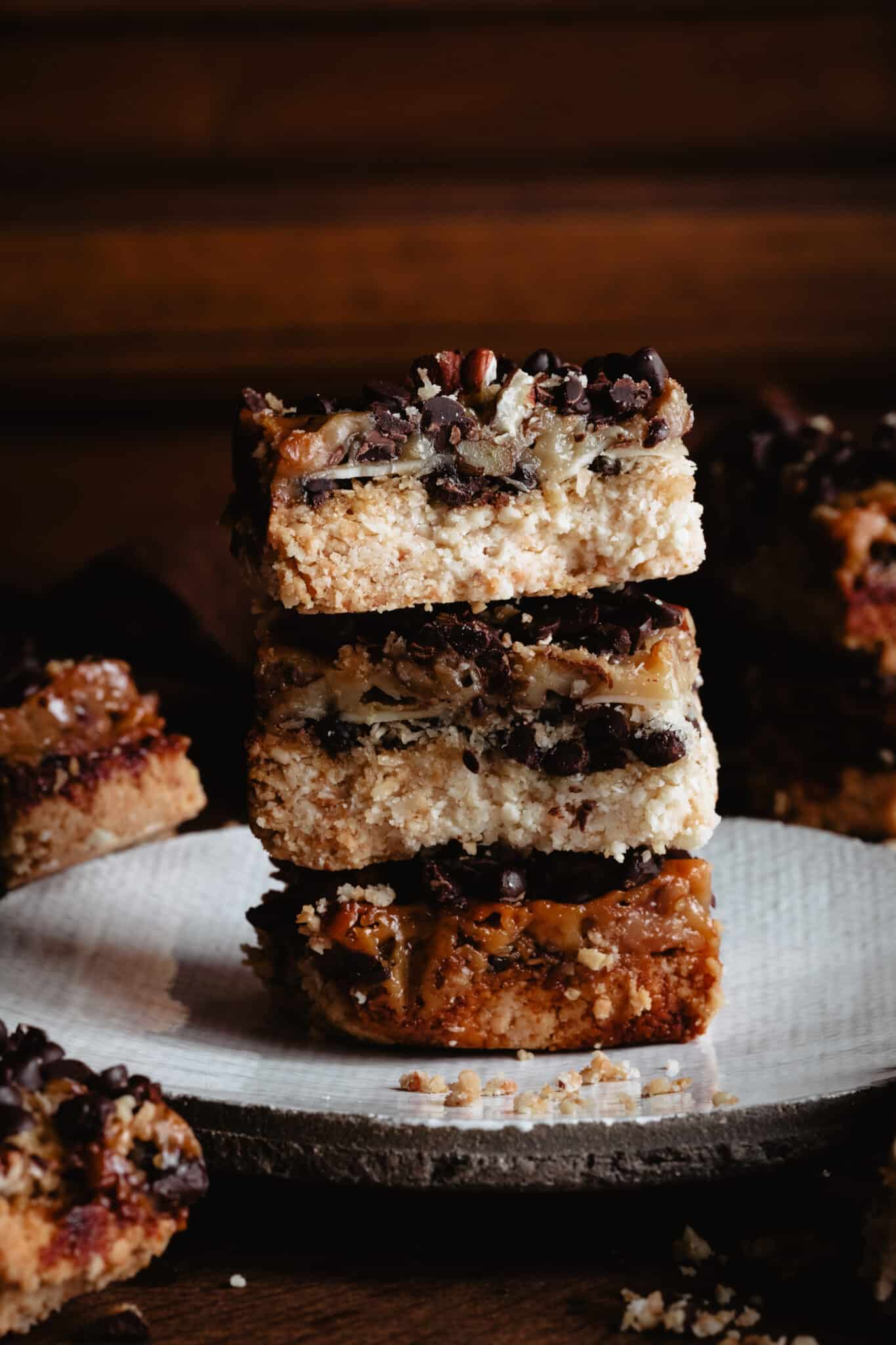 Paleo Magic Cookie Bars - Kalejunkie