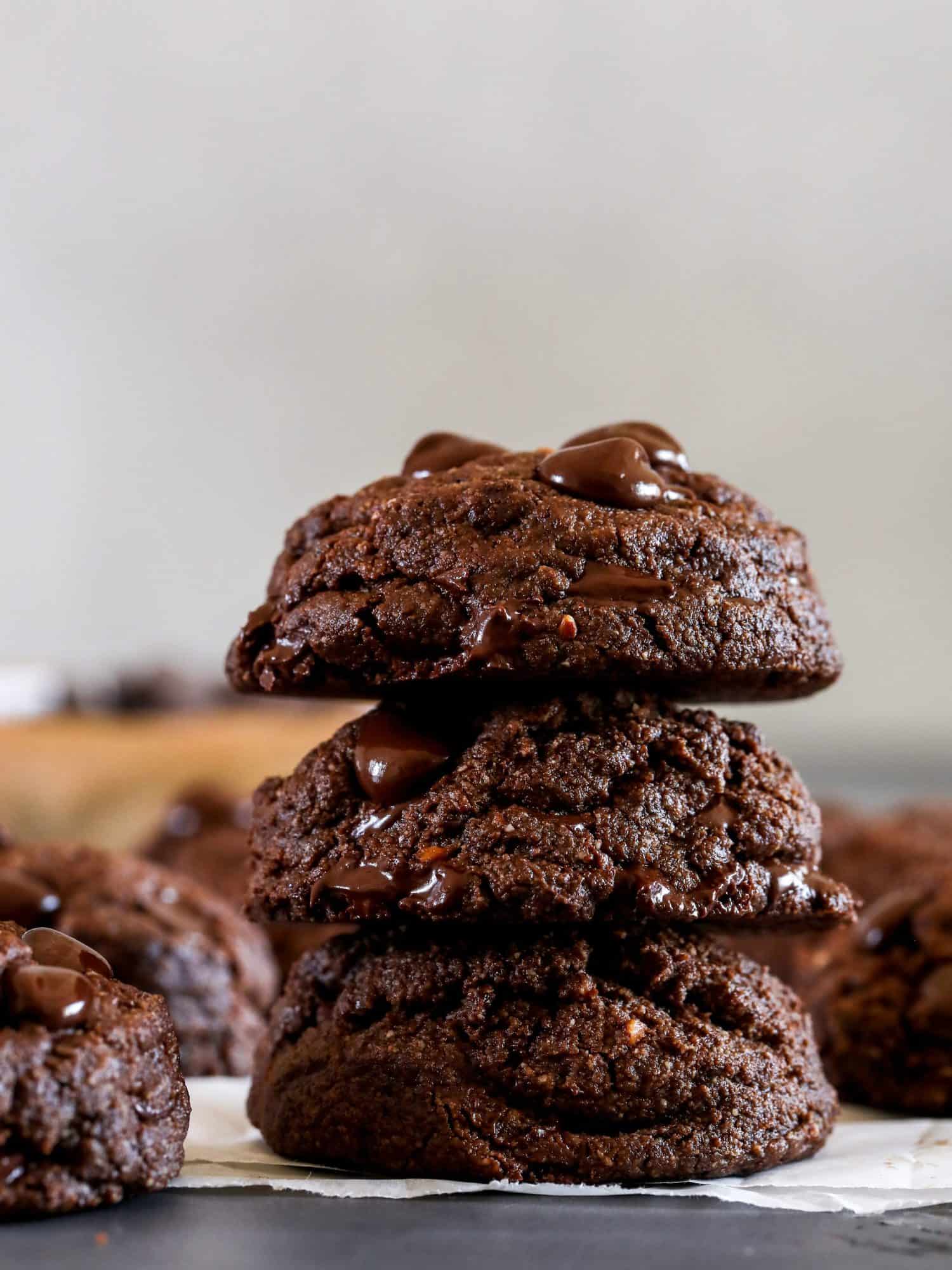 The Best Double Fudge Soft Baked Cookies | Kalejunkie