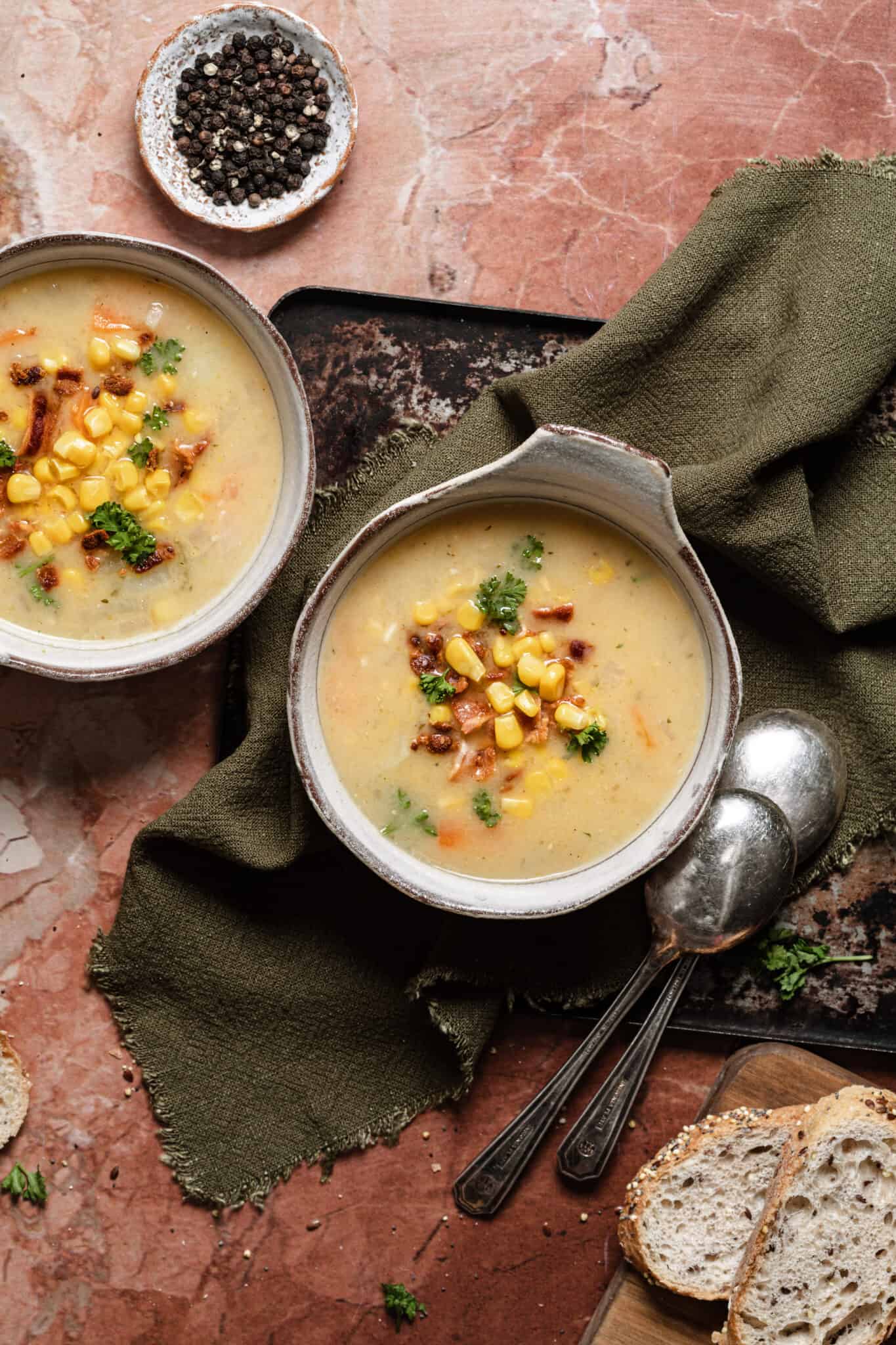 The Best Creamy Corn Chowder - Kalejunkie