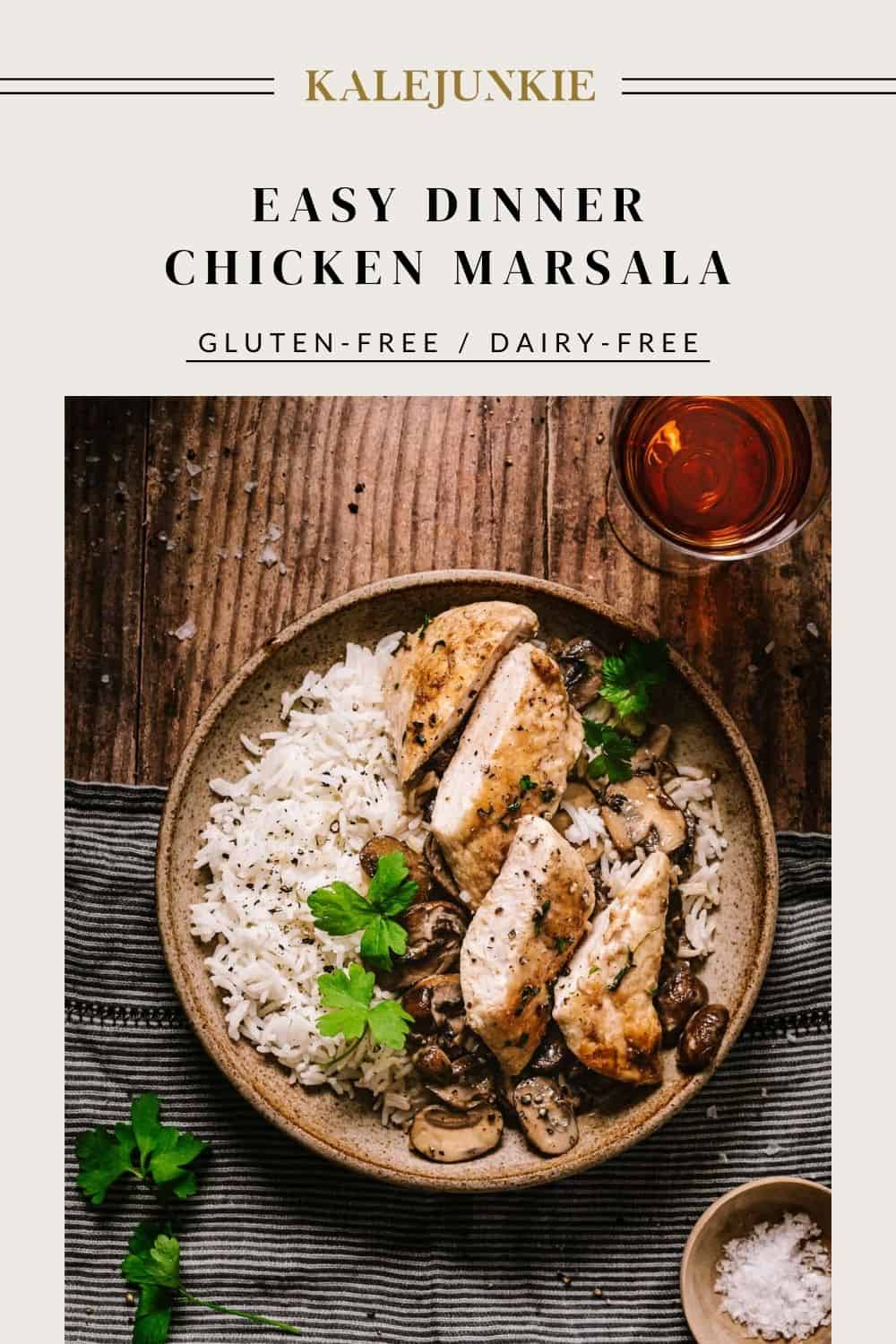 Easy Chicken Marsala - Kalejunkie