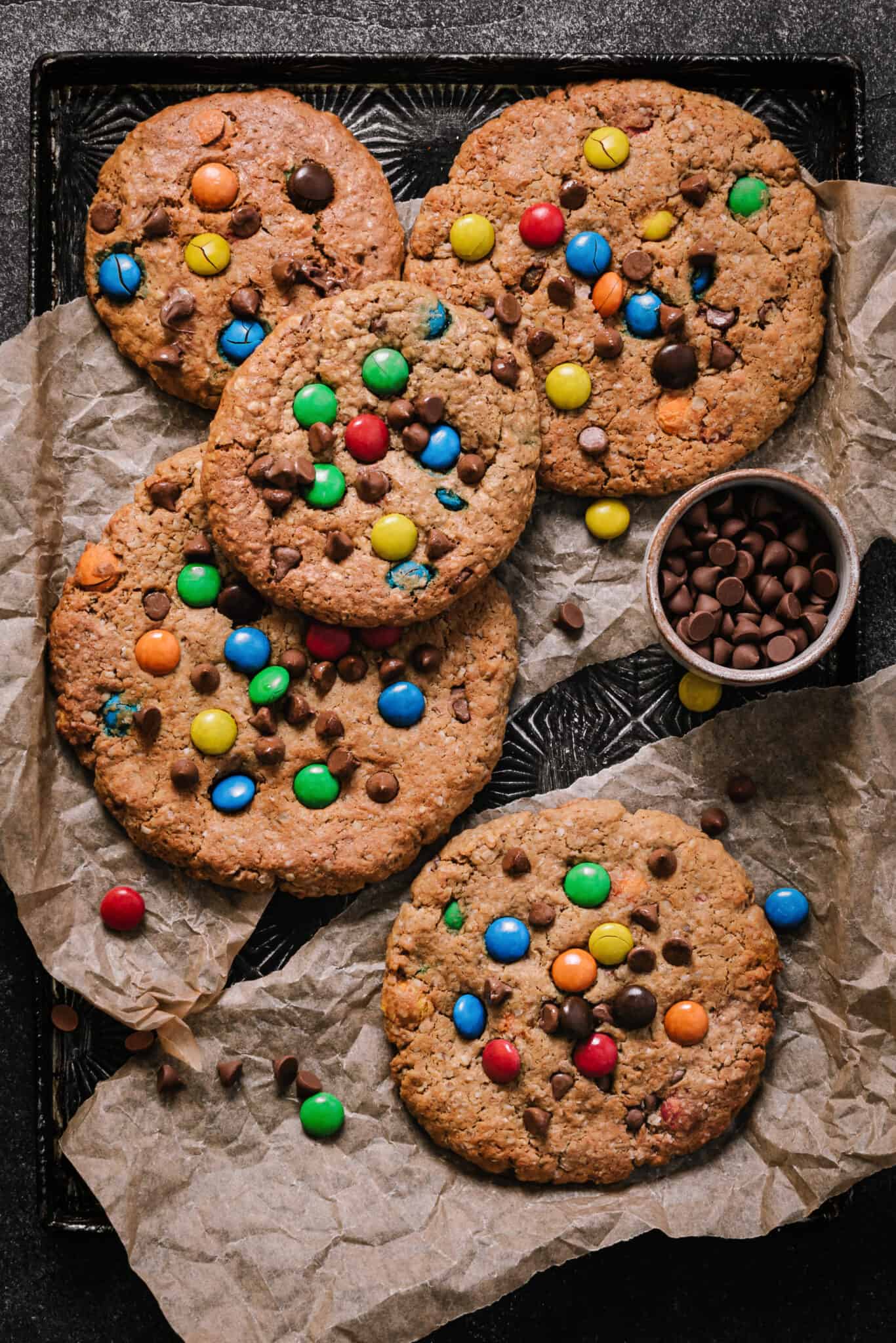 Jumbo Monster Cookies - Kalejunkie