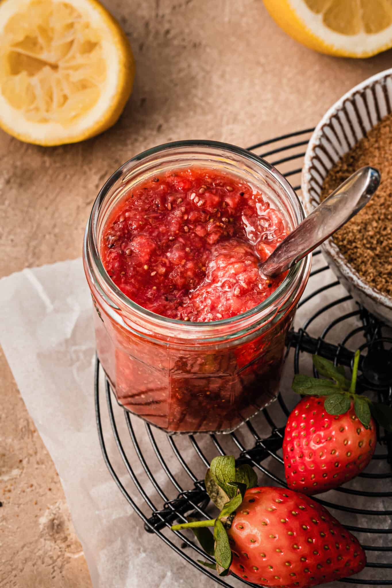 Homemade Strawberry Chia Jam - Kalejunkie