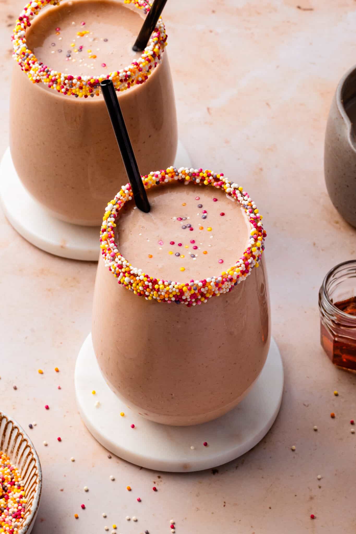 Healthy Birthday Cake Smoothie - Kalejunkie