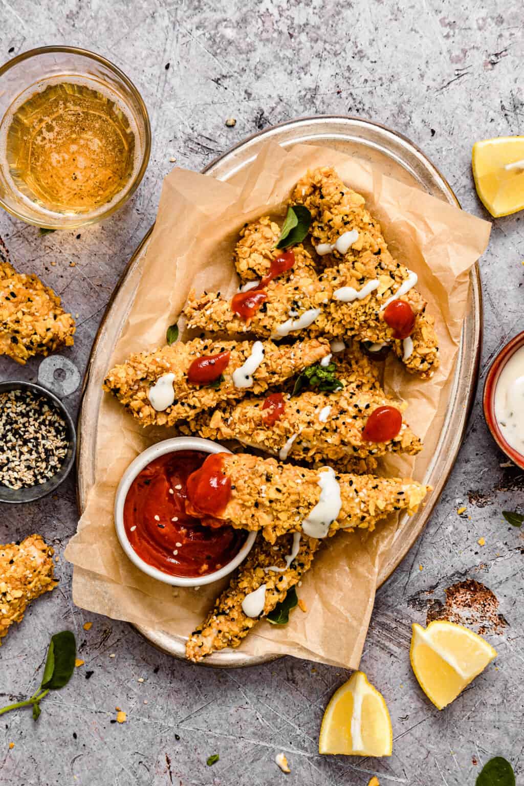 The Best Everything Chicken Tenders - Kalejunkie