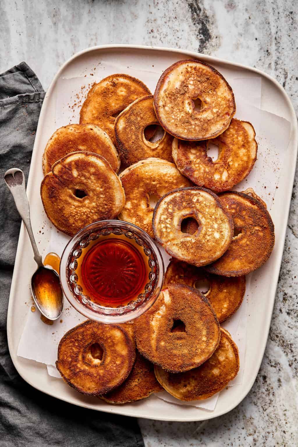 Healthy Apple Pancake Dippers - Kalejunkie