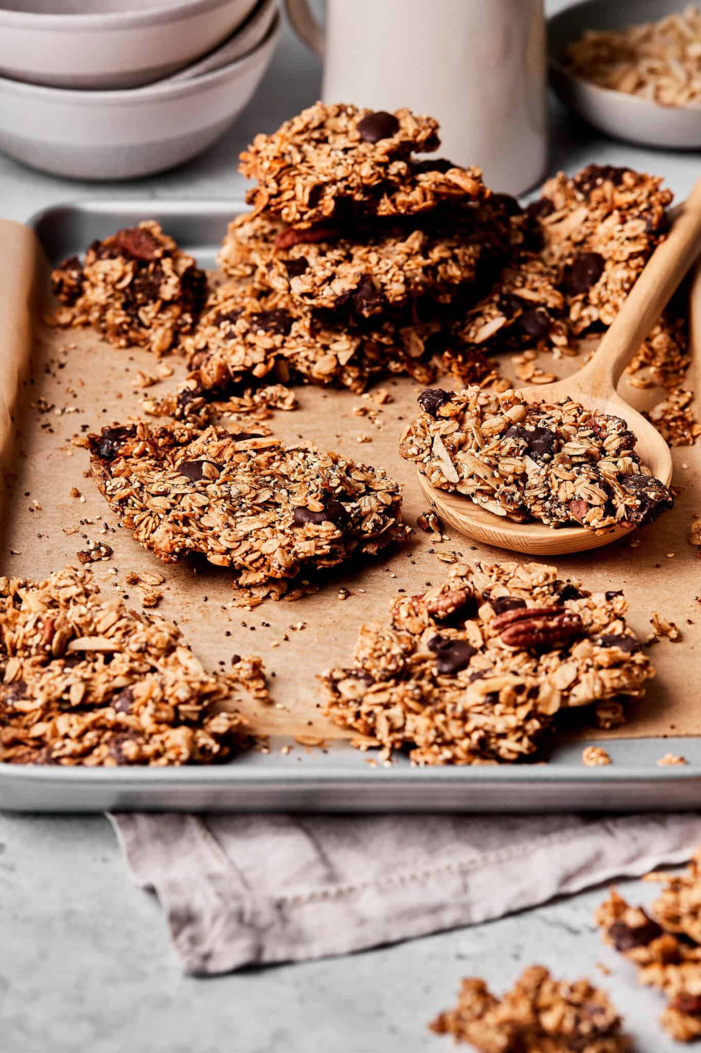 Gigantic Chocolate Chunk Granola Clusters - Kalejunkie
