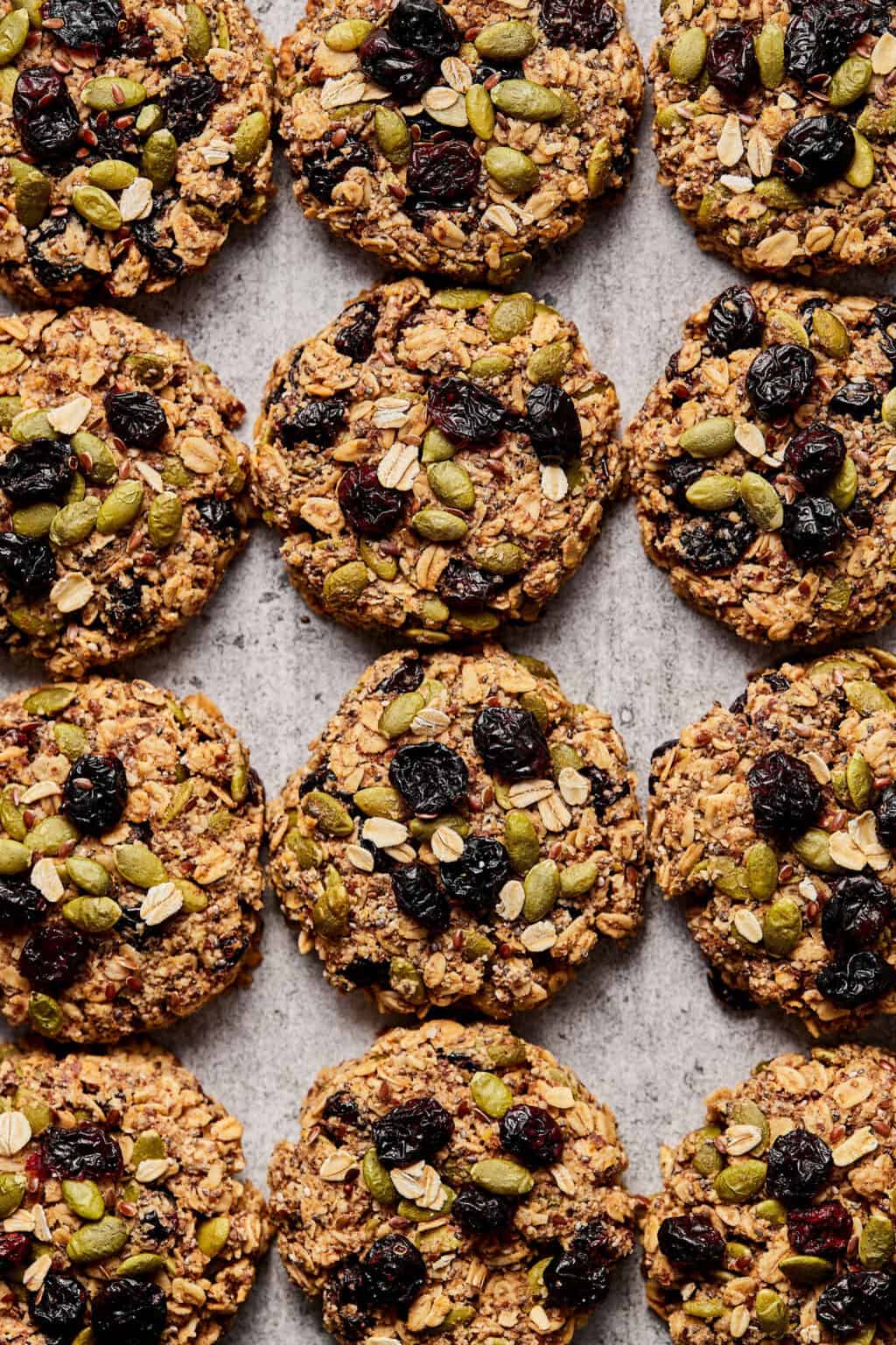 Gut Healthy Trail Mix Breakfast Cookies - Kalejunkie