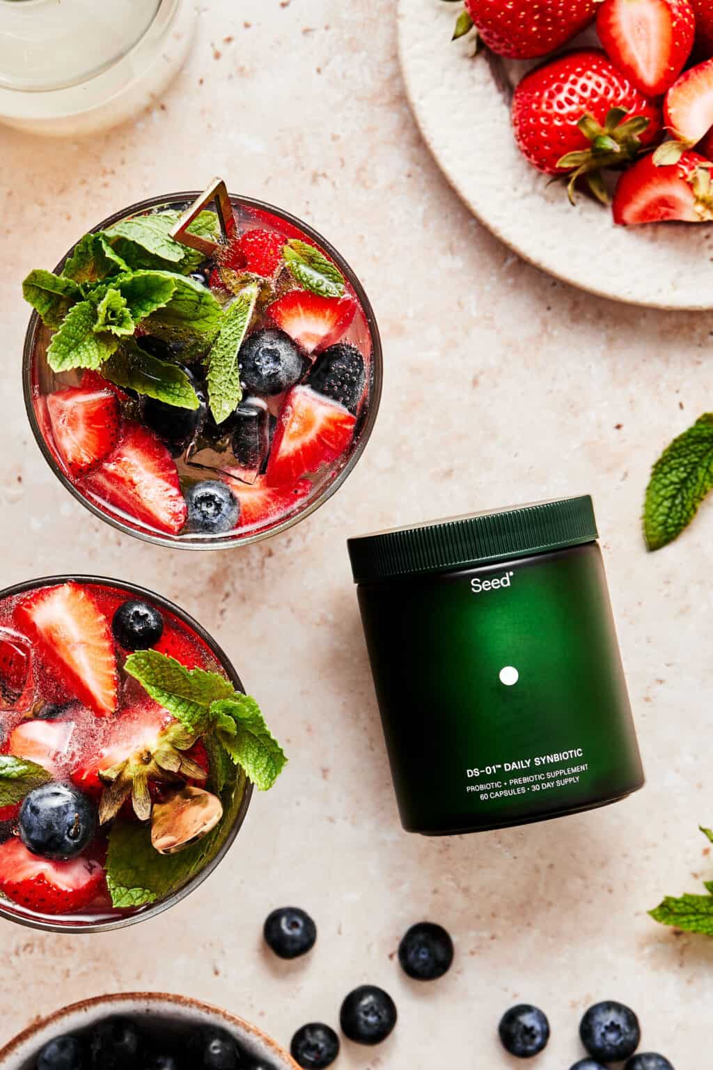 Gut Healthy Mixed Berry Mocktail - Kalejunkie