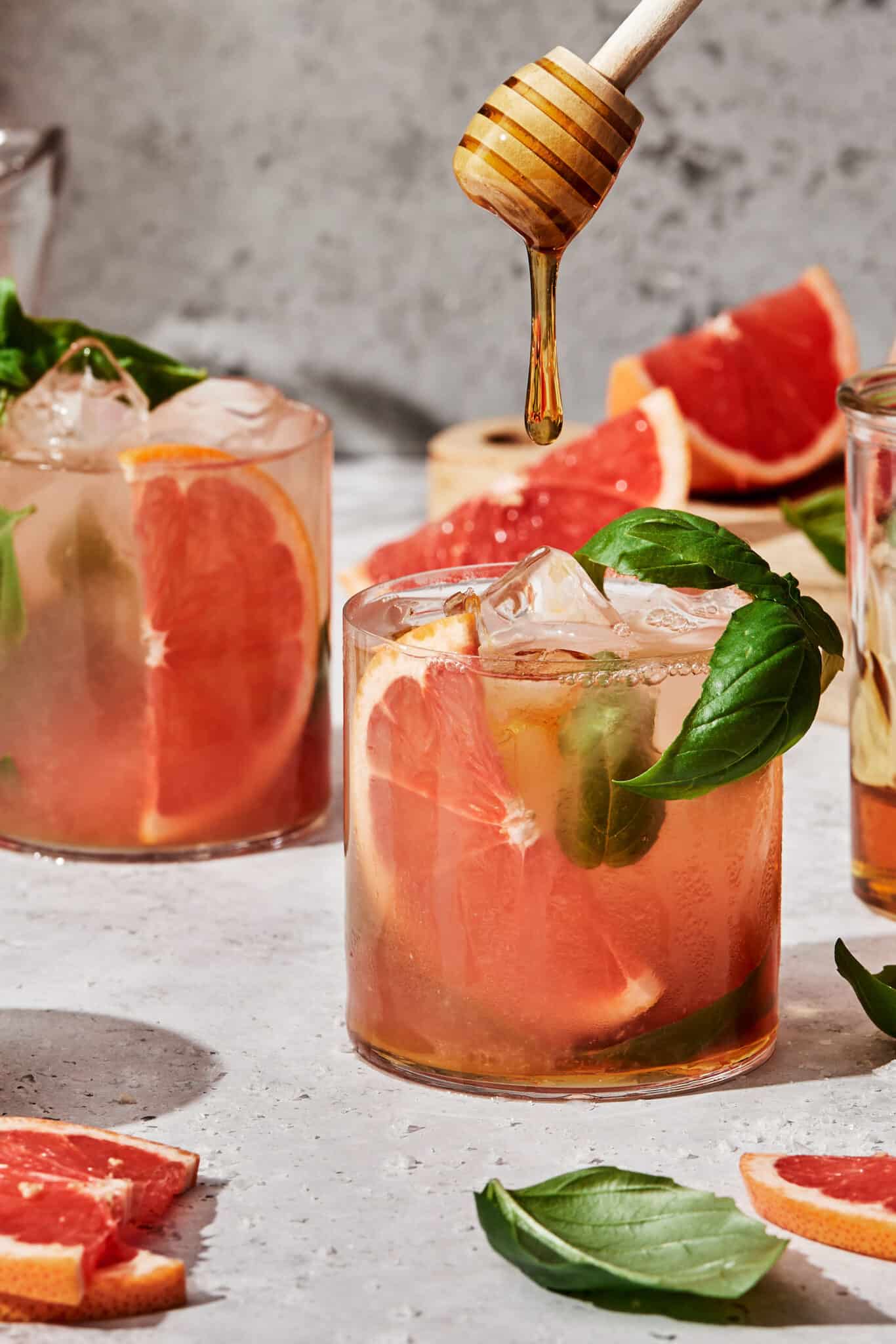 Greyhound Basil Mocktail - Kalejunkie