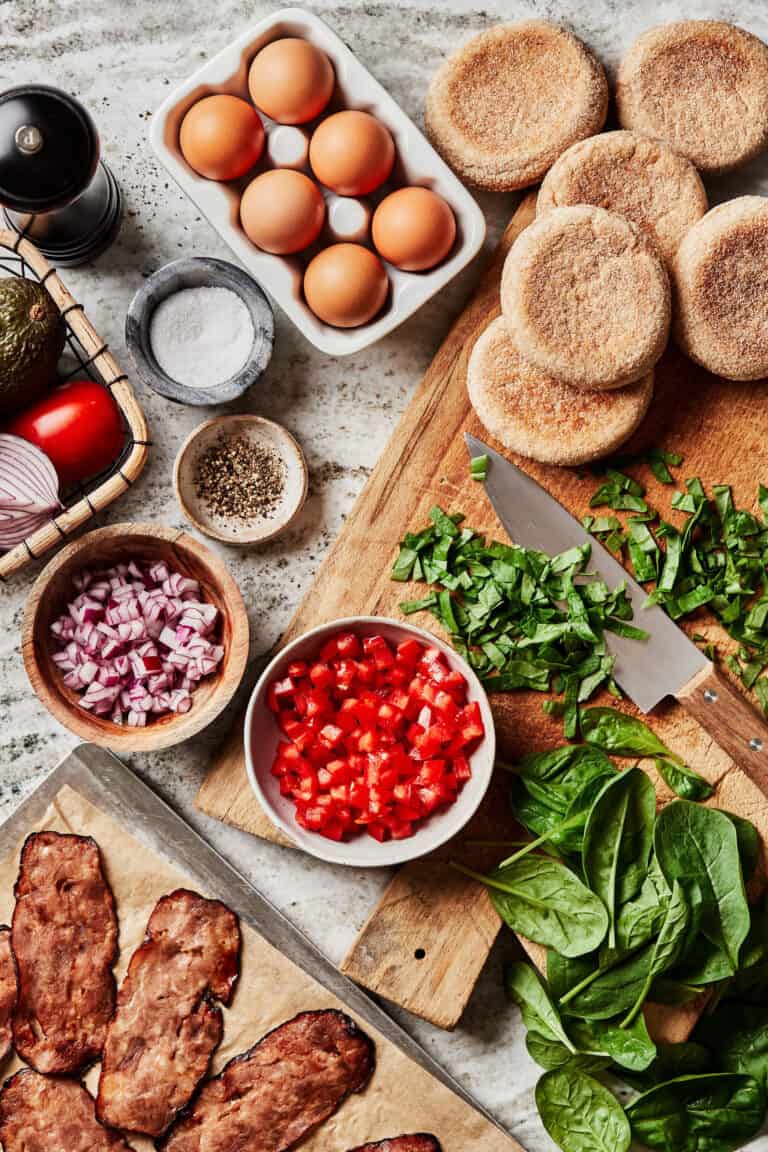 Easy Meal Prep Breakfast Sandwiches - Kalejunkie