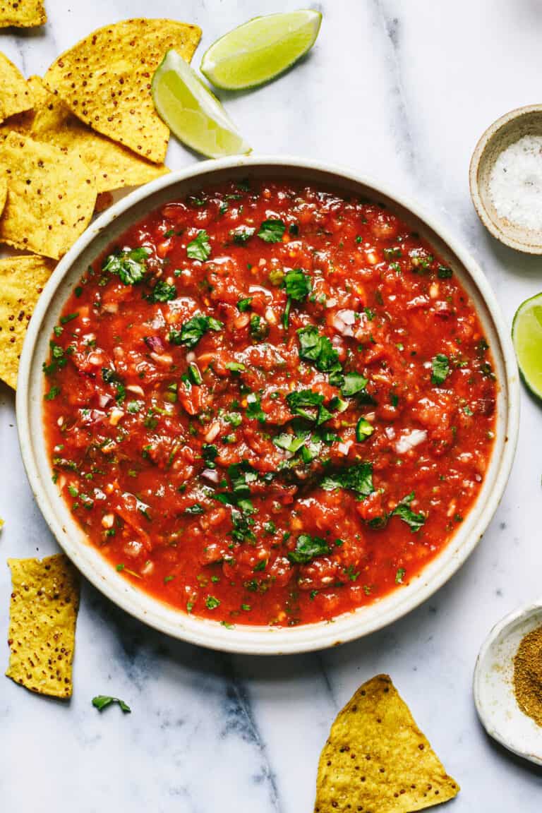 Quick & Easy Blender Salsa - Kalejunkie