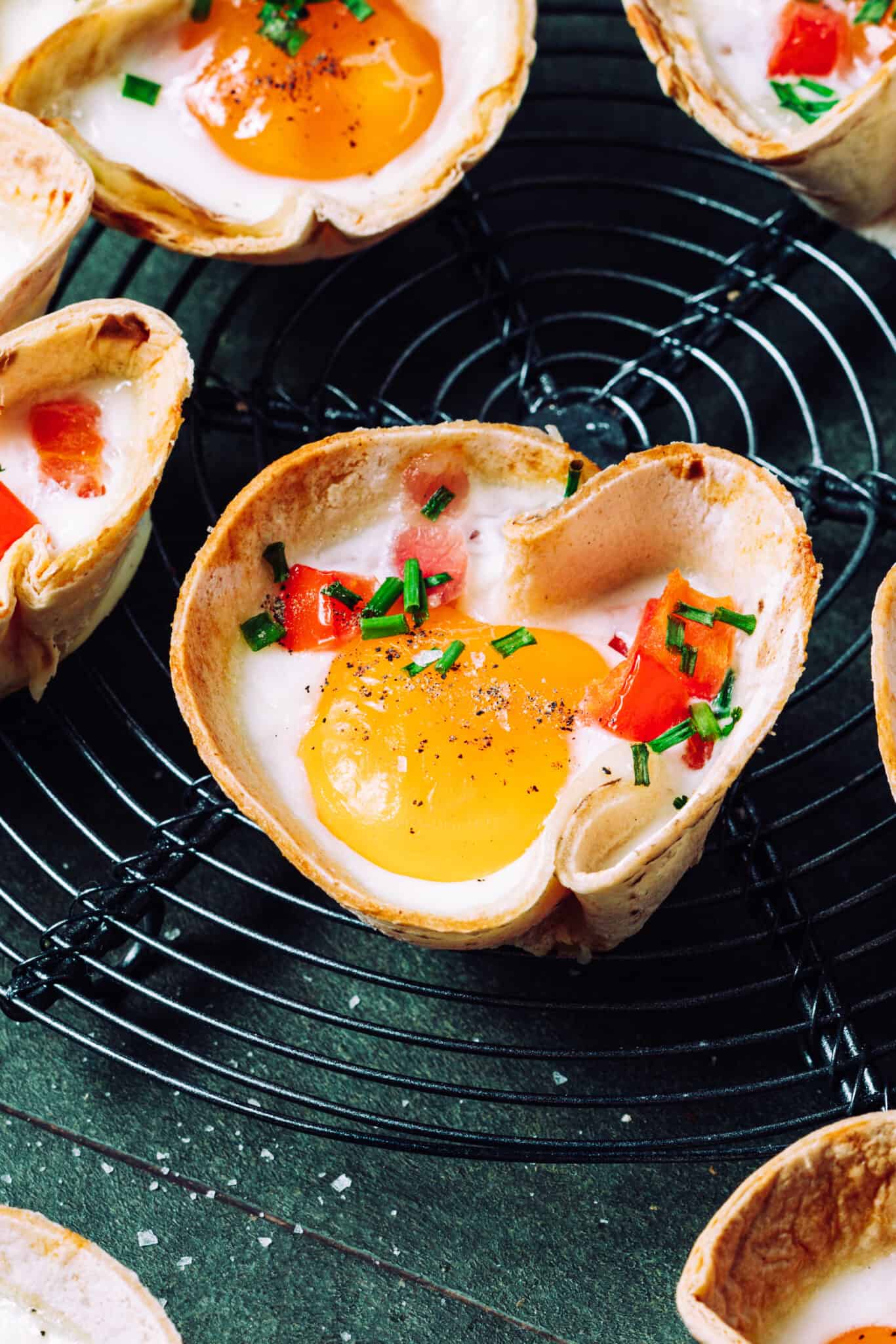Healthy Tortilla Egg Cups - Kalejunkie