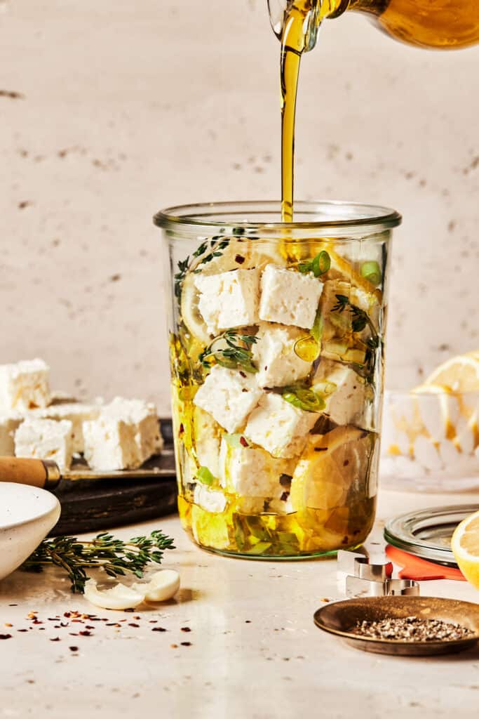 5-Minute Marinated Feta - Kalejunkie