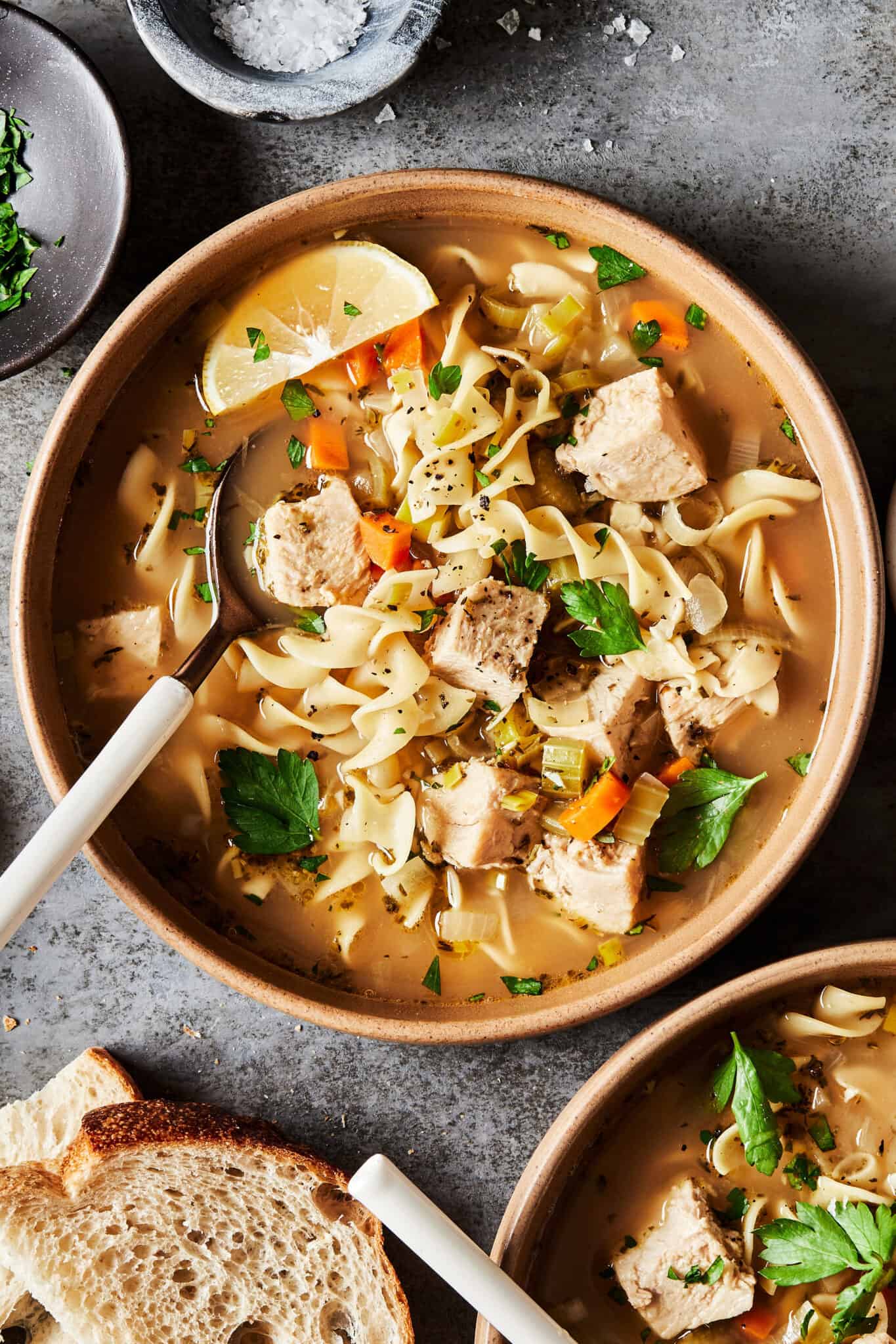 Cozy Turkey Noodle Soup - Kalejunkie