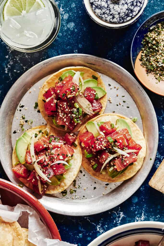 Ahi Tuna Tostadas - Kalejunkie