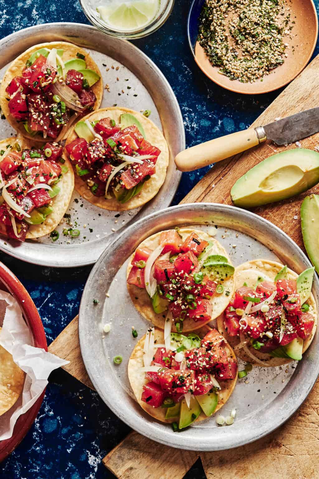 Ahi Tuna Tostadas - Kalejunkie