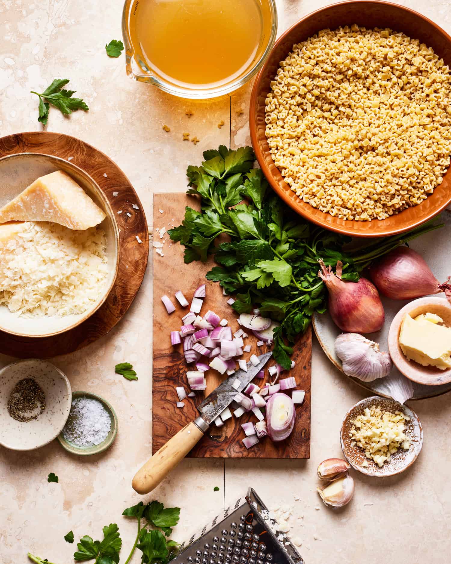 Grown-Up Alphabet Pasta - Kalejunkie