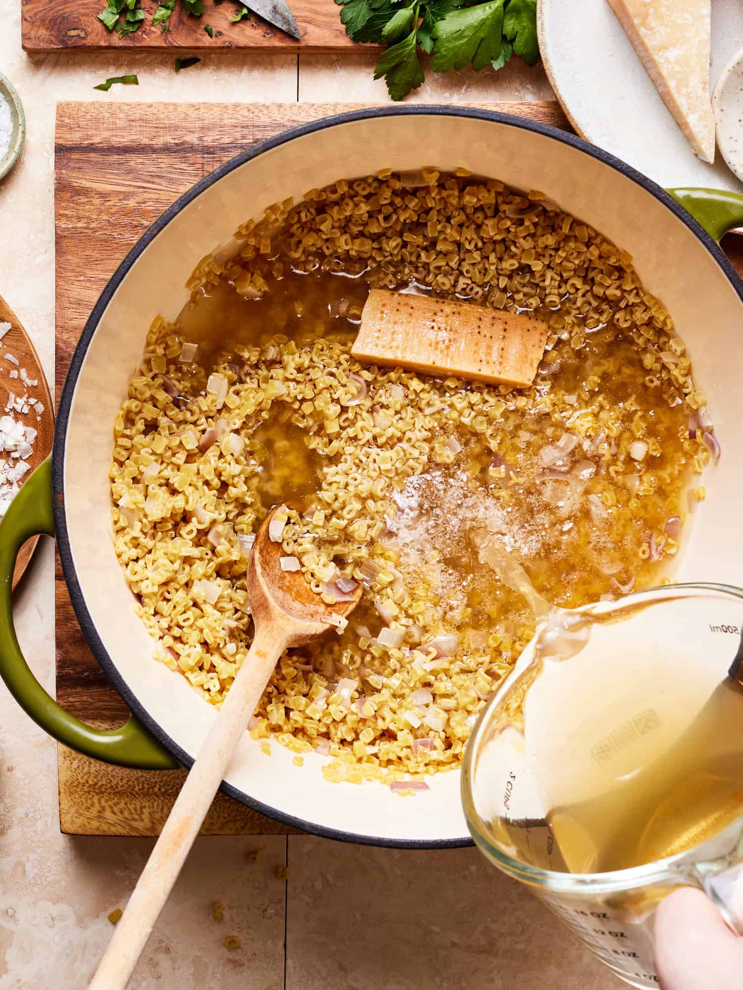 Grown-Up Alphabet Pasta - Kalejunkie