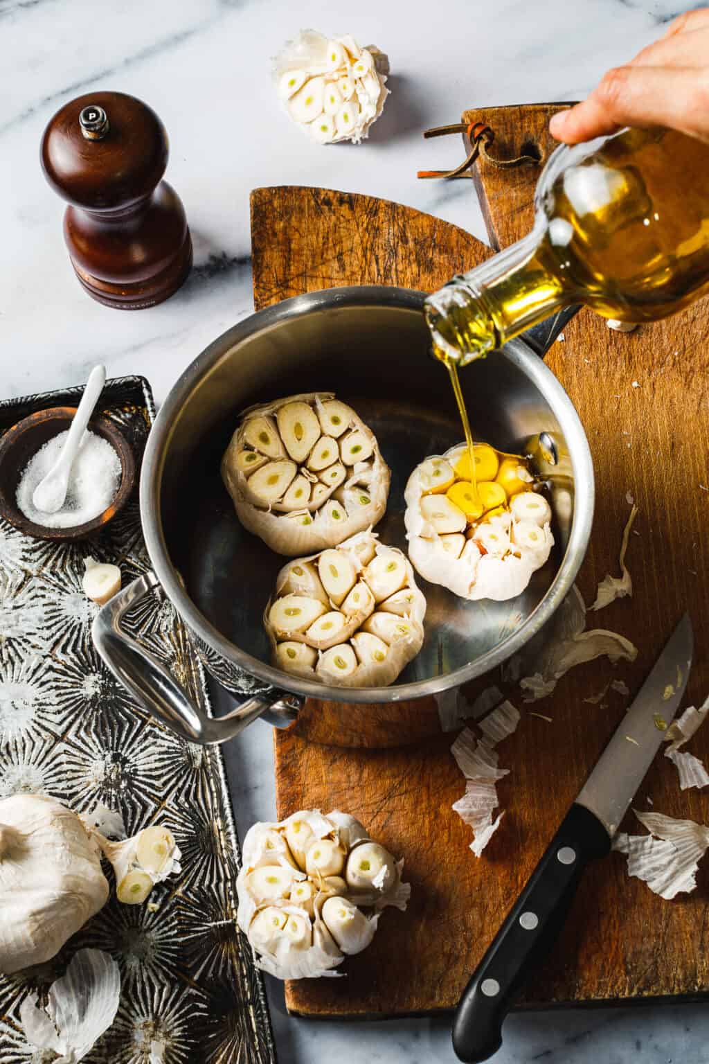 How to Make Perfect Roasted Garlic - No Foil Needed! - Kalejunkie