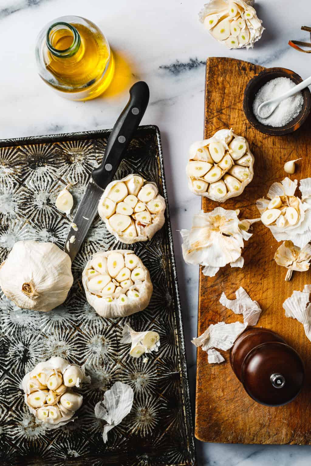 How to Make Perfect Roasted Garlic - No Foil Needed! - Kalejunkie