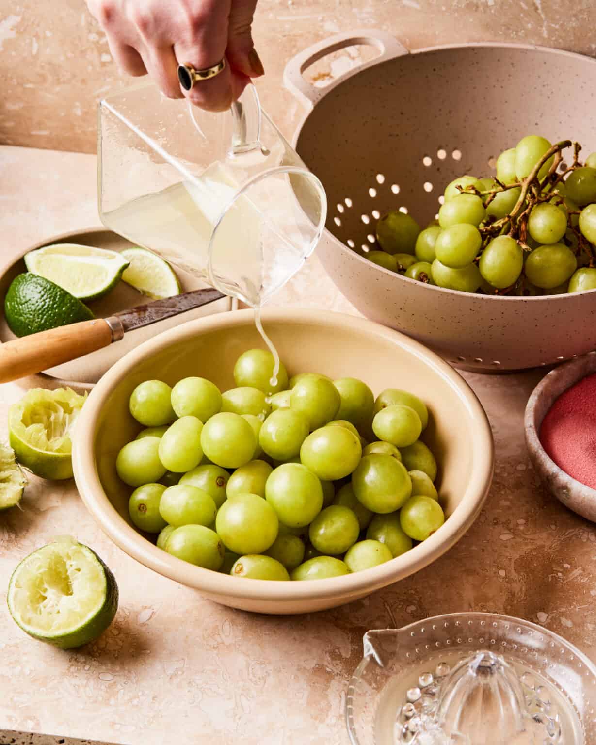 Sour Patch Strawberry Frozen Grapes - Kalejunkie