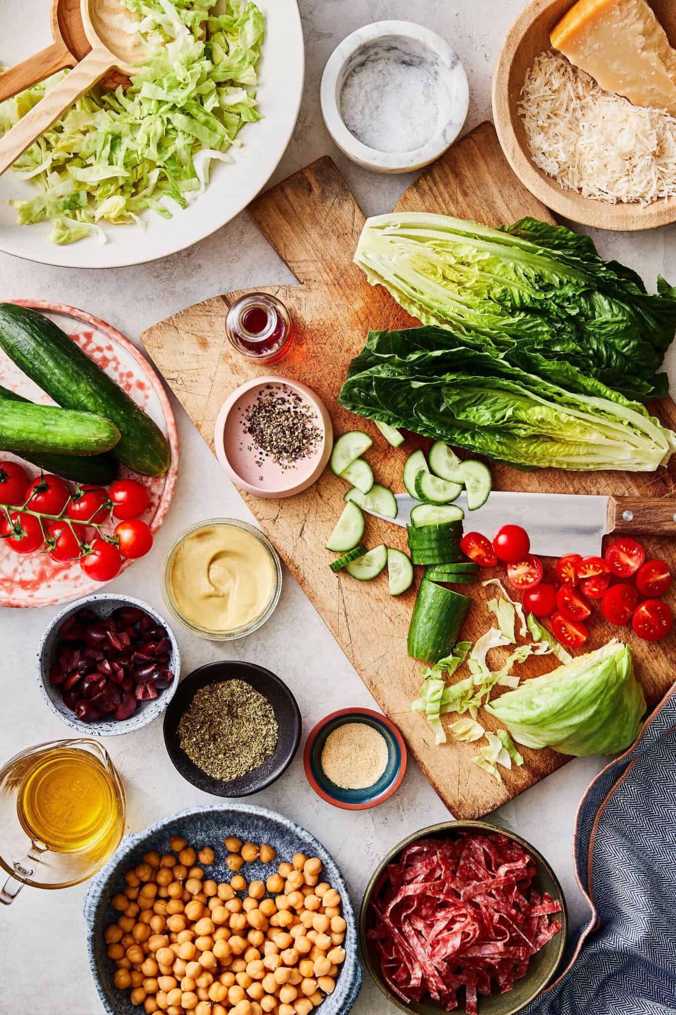 10 Minute Crazy-Good Italian Chopped Salad - Kalejunkie