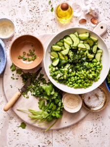 Cucumber Edamame Salad - Kalejunkie