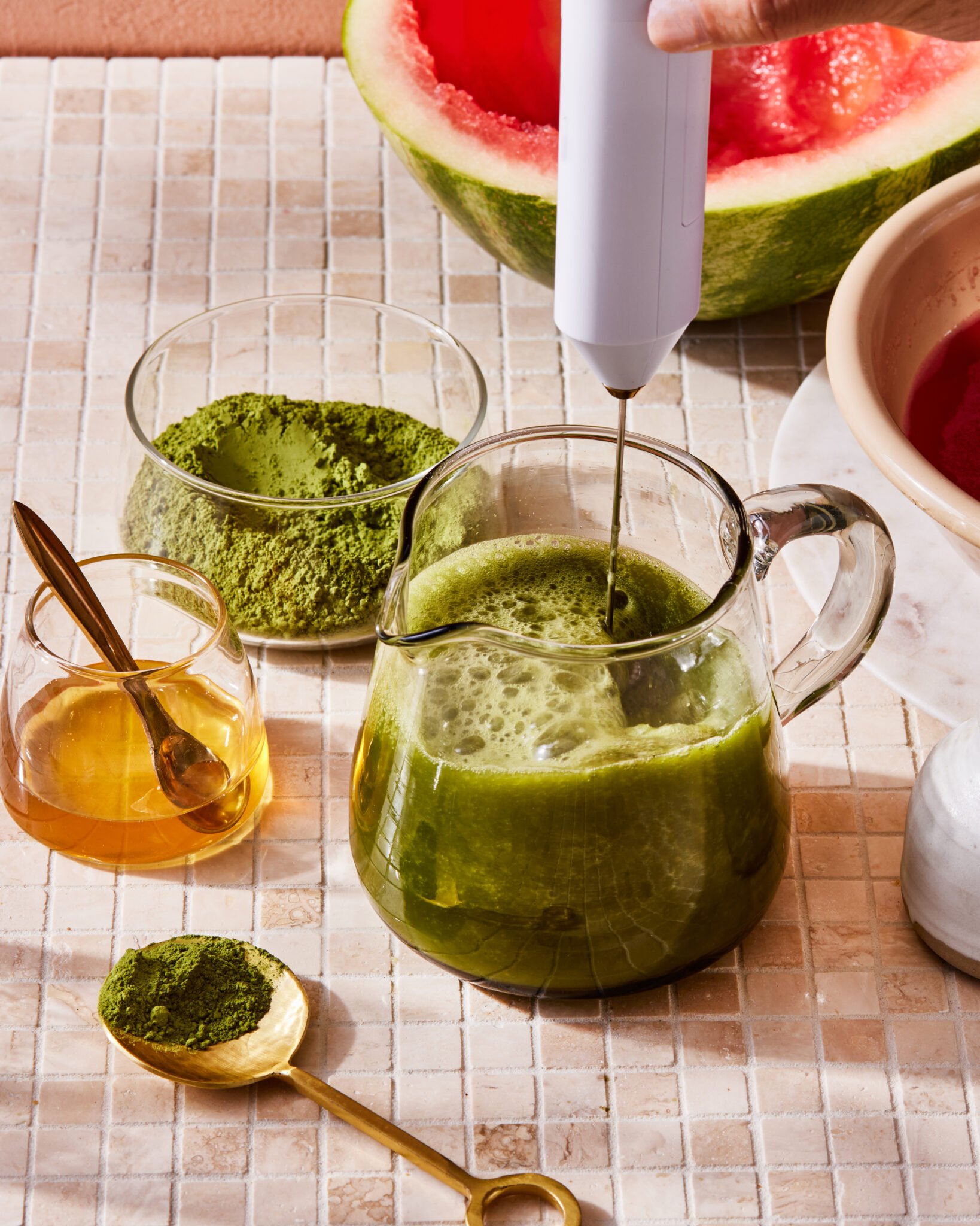 Light & Refreshing Watermelon Matcha - Kalejunkie