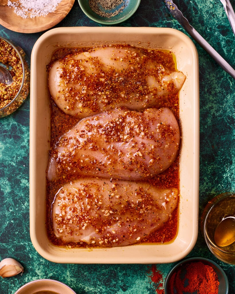 Honey Harissa Chicken Thighs - Kalejunkie