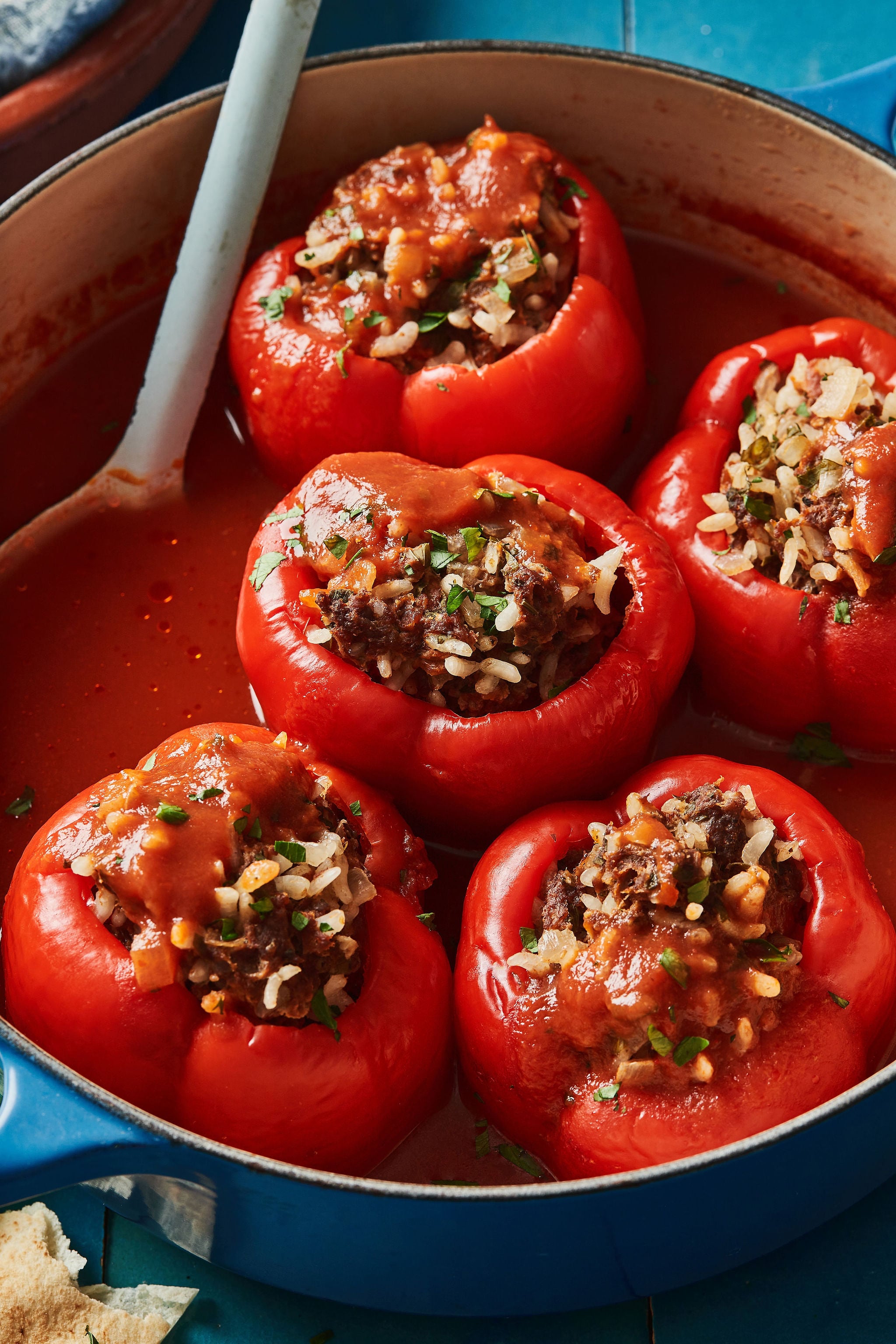 Healthy Armenian Stuffed Red Peppers (Dolma) - Kalejunkie
