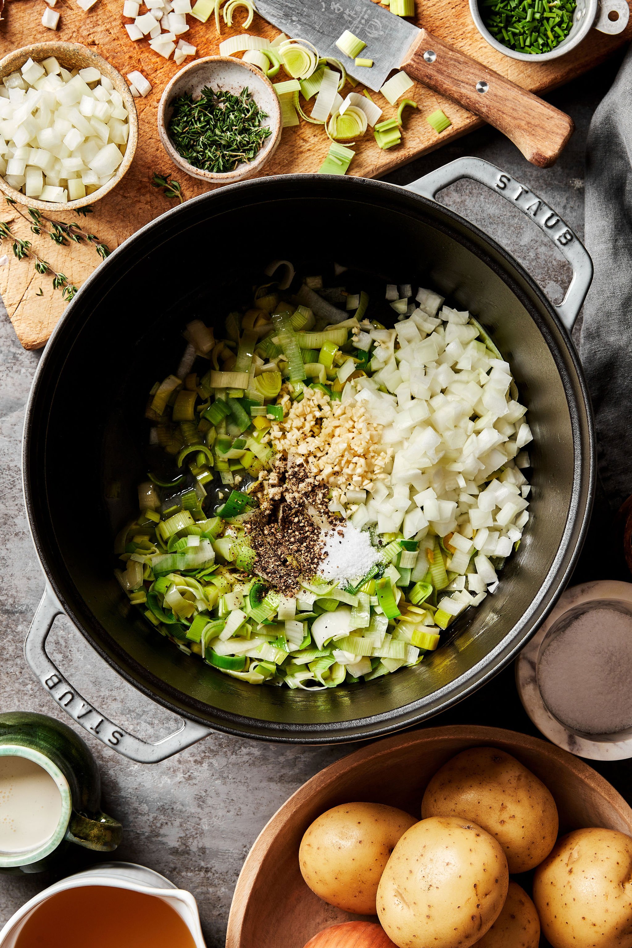 Cozy Potato Leek Soup - Kalejunkie