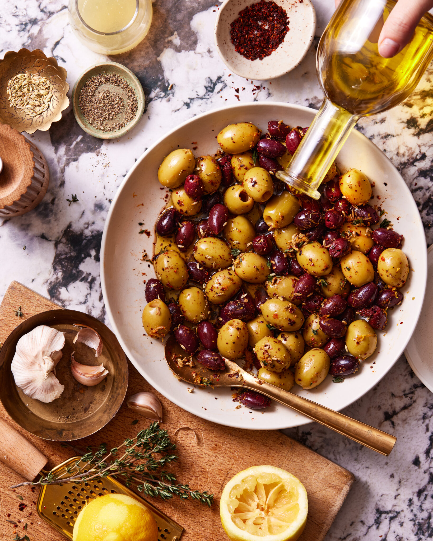 Warm Marinated Olives - Kalejunkie