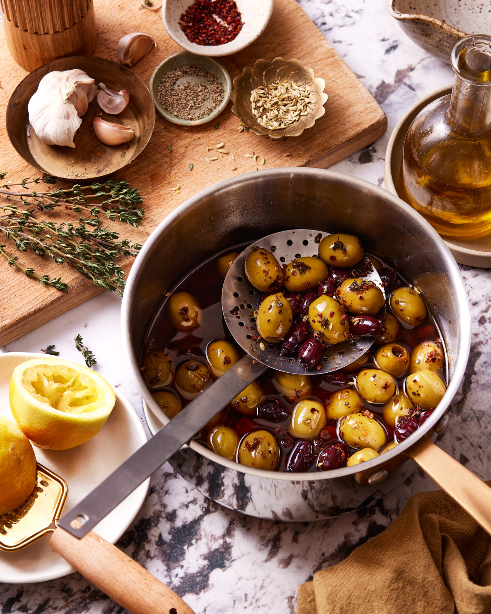 Warm Marinated Olives - Kalejunkie