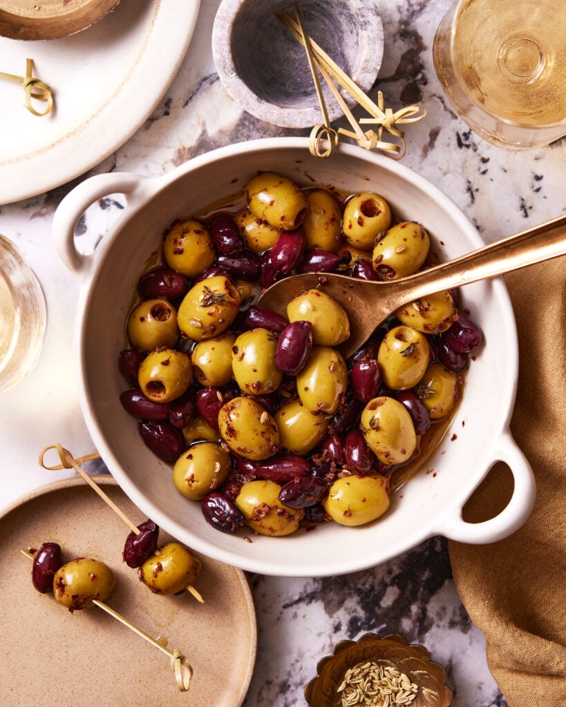 Warm Marinated Olives - Kalejunkie