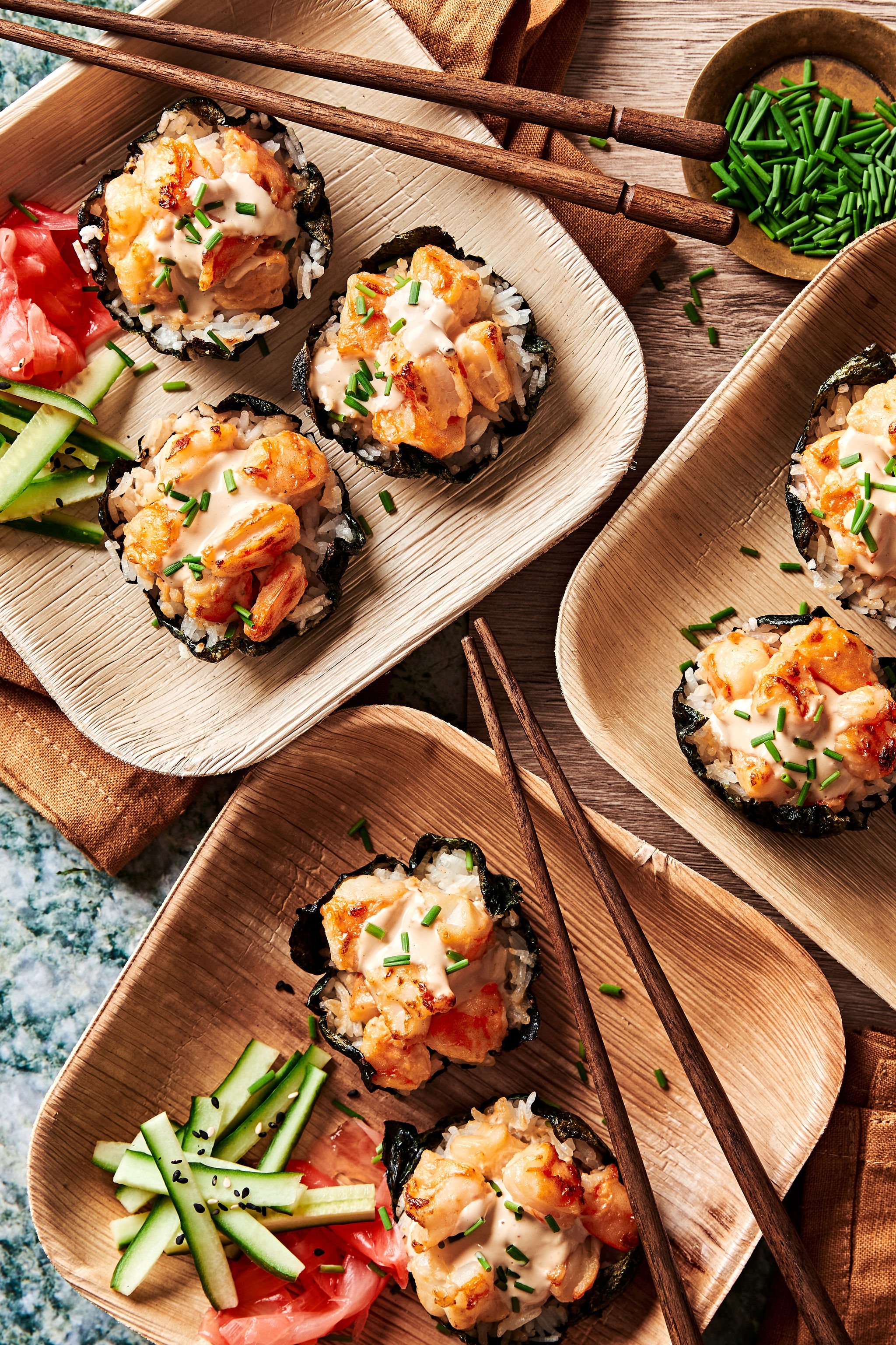 Viral Crispy Shrimp Sushi Cups - Kalejunkie