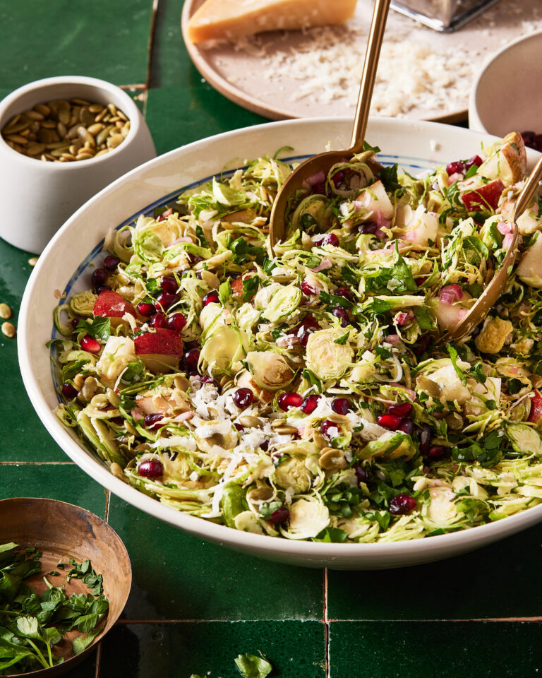 Ultimate Shaved Brussels Sprouts Salad with Lemon Shallot Vinaigrette ...