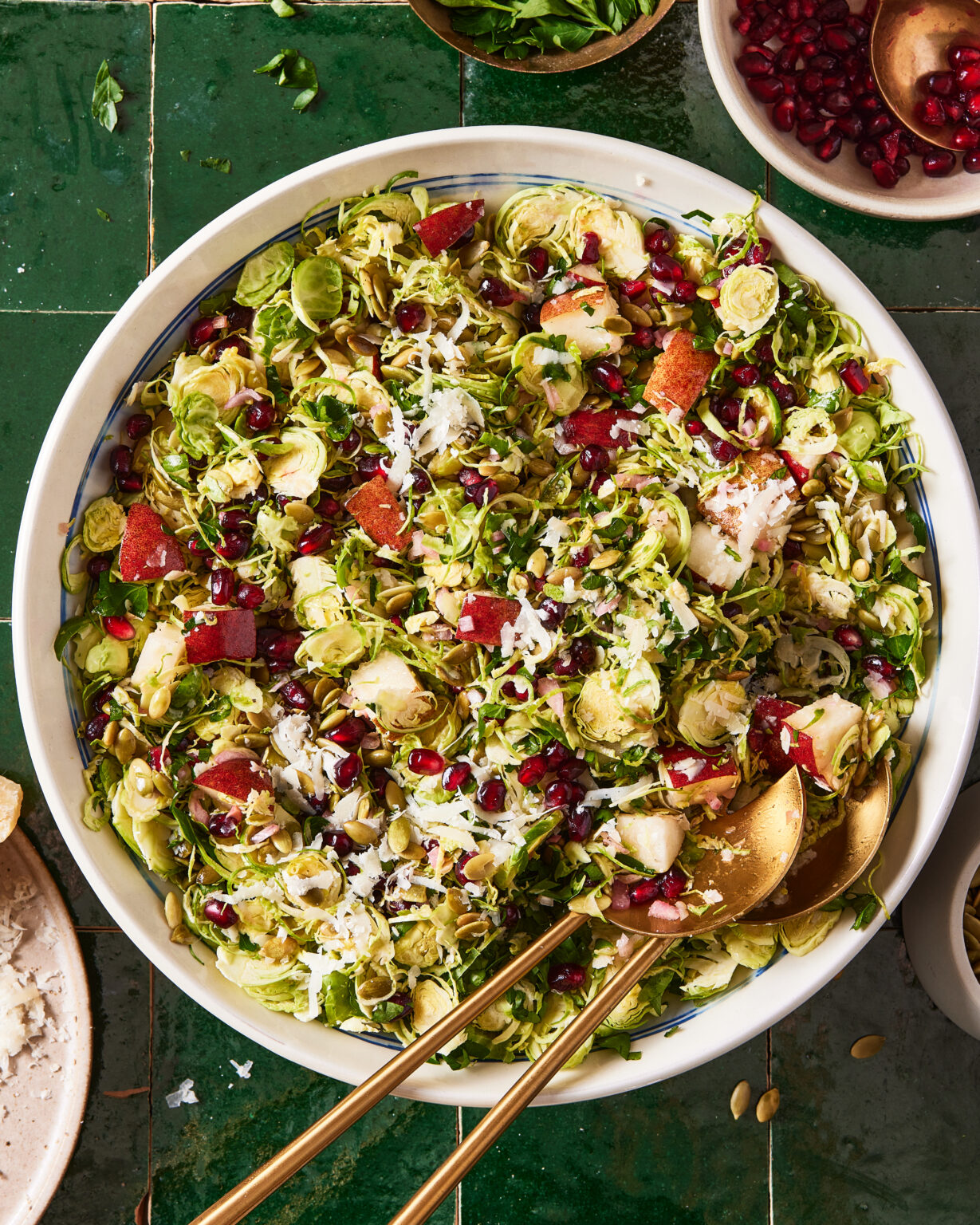 Ultimate Shaved Brussels Sprouts Salad with Lemon Shallot Vinaigrette ...