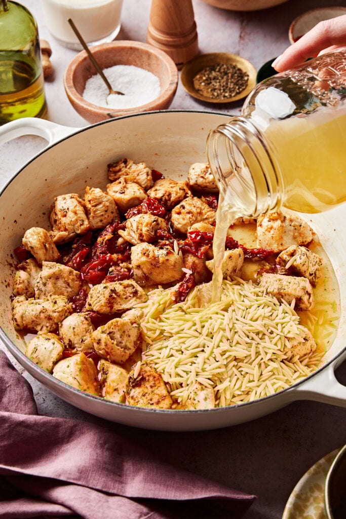 One Pan Marry Me Chicken Orzo Kalejunkie