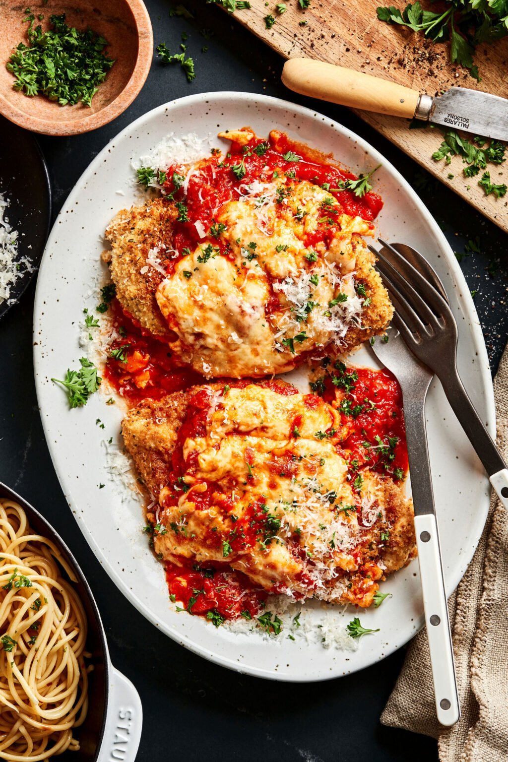 Quick and Easy Chicken Parmesan - Kalejunkie