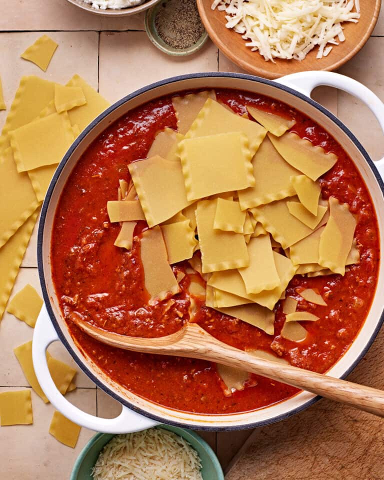 Easy High Protein Skillet Lasagna - Kalejunkie