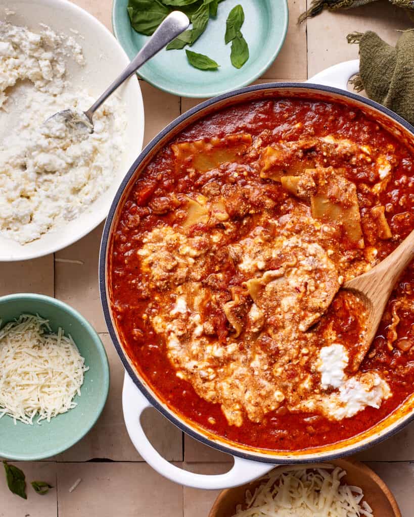 Easy High Protein Skillet Lasagna - Kalejunkie