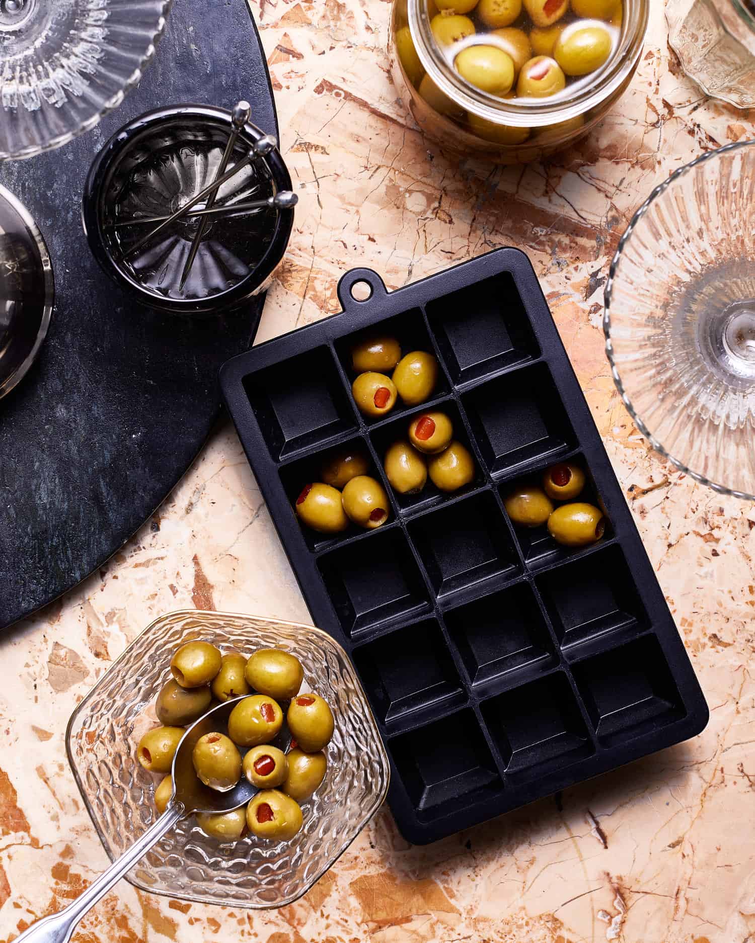 Viral Dirty Martini Olive Cubes - Kalejunkie