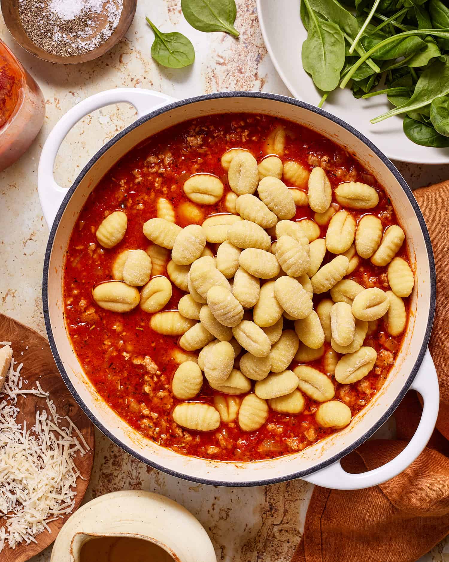 One-Pan Italian Sausage Gnocchi - Kalejunkie