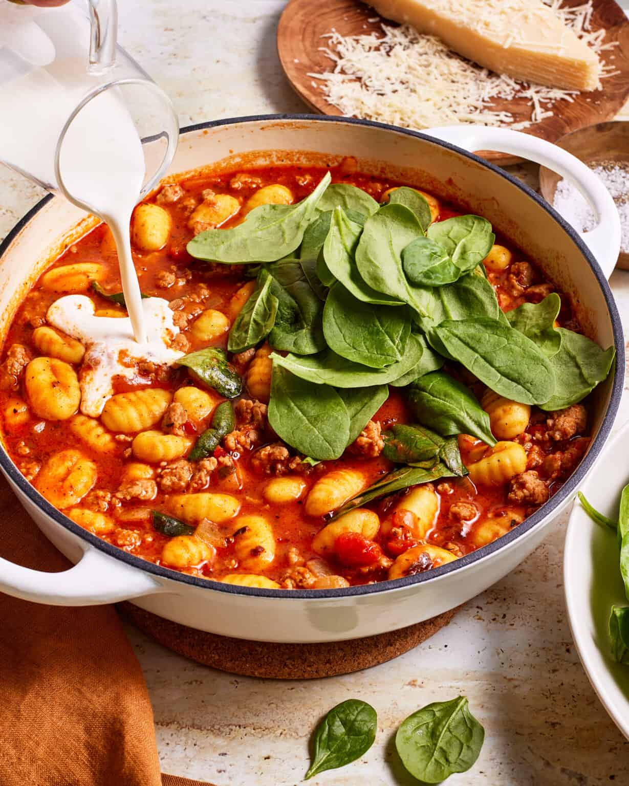 One-Pan Italian Sausage Gnocchi - Kalejunkie