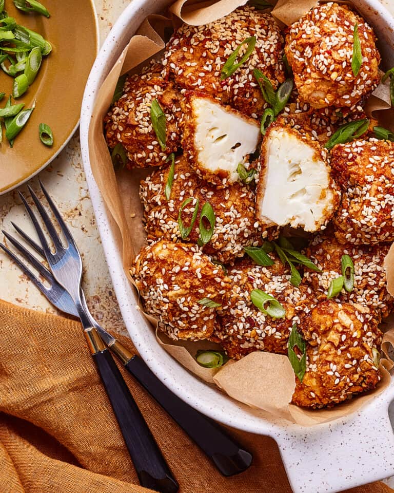 Sweet and Sour Crunchy Cauliflower Bites - Kalejunkie