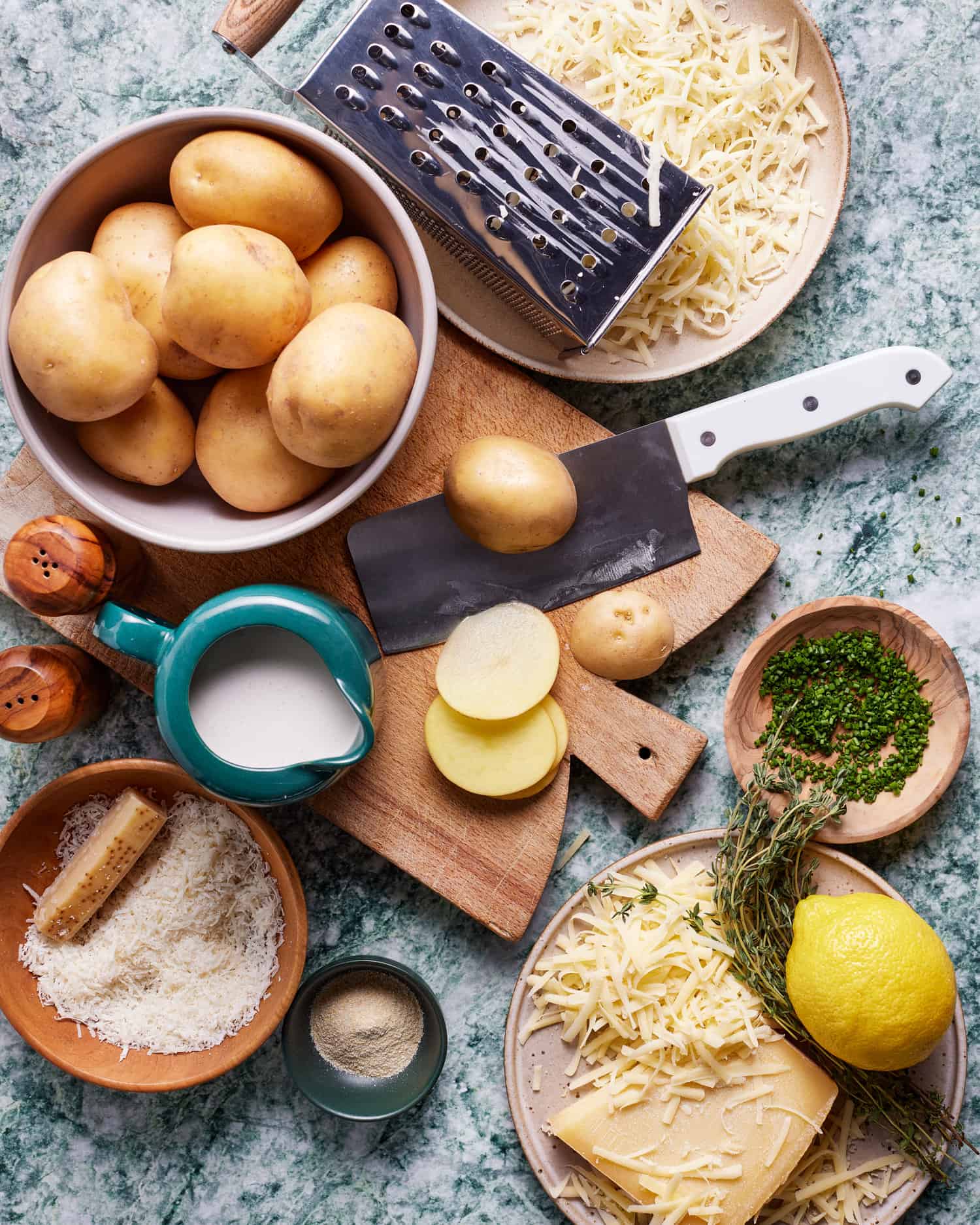 The Ultimate Sheet Pan Potatoes Au Gratin - Kalejunkie