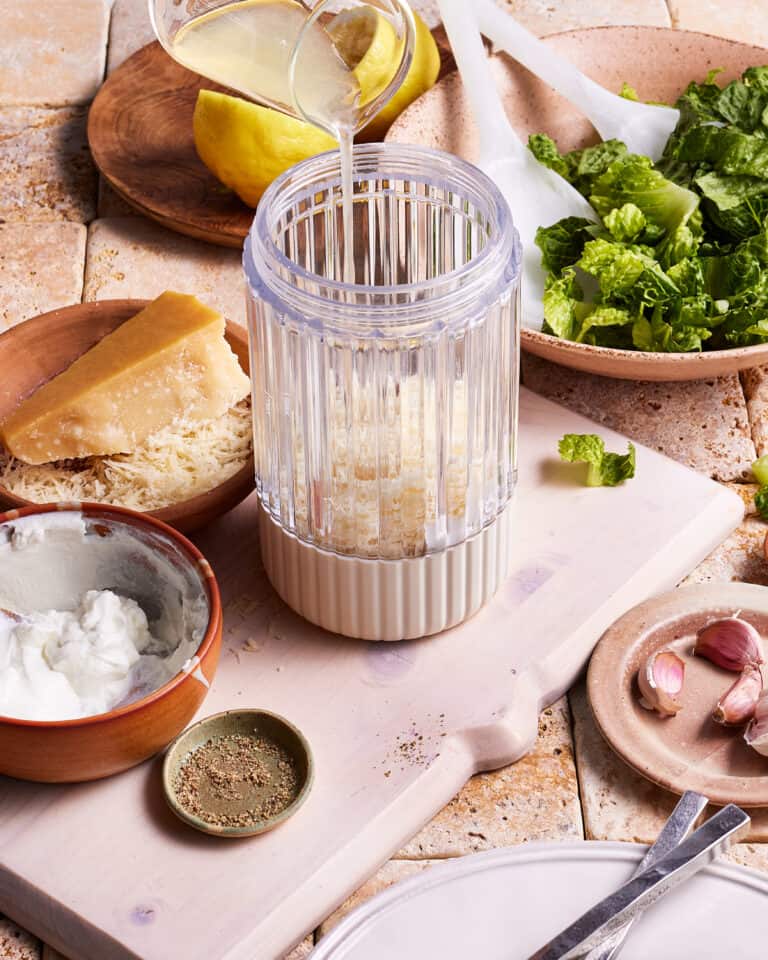 Viral Chicken Crust Caesar Salad Pizza - Kalejunkie