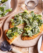 Viral Chicken Crust Caesar Salad Pizza - Kalejunkie