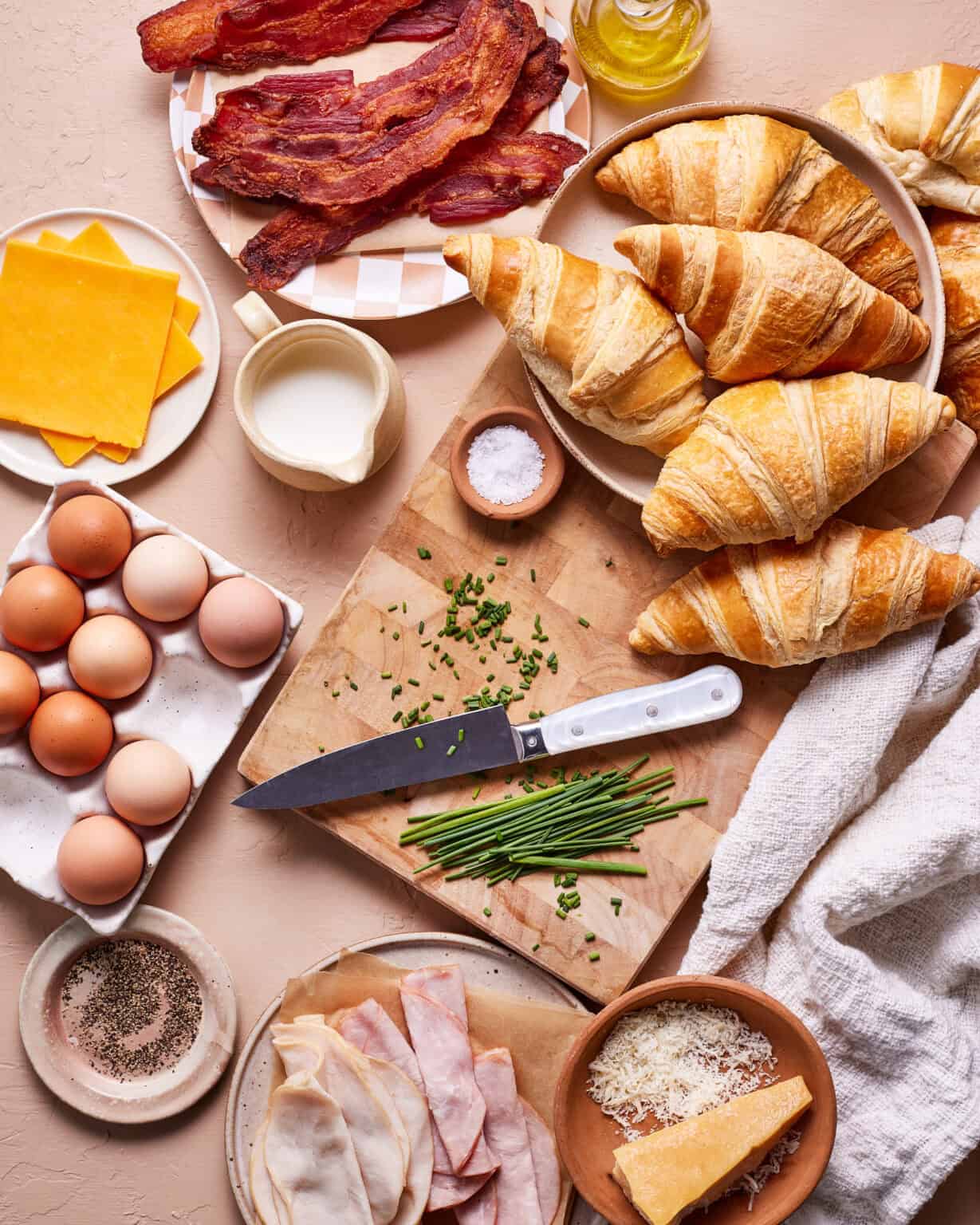 Best Ever Croissant Breakfast Sandwiches - Kalejunkie