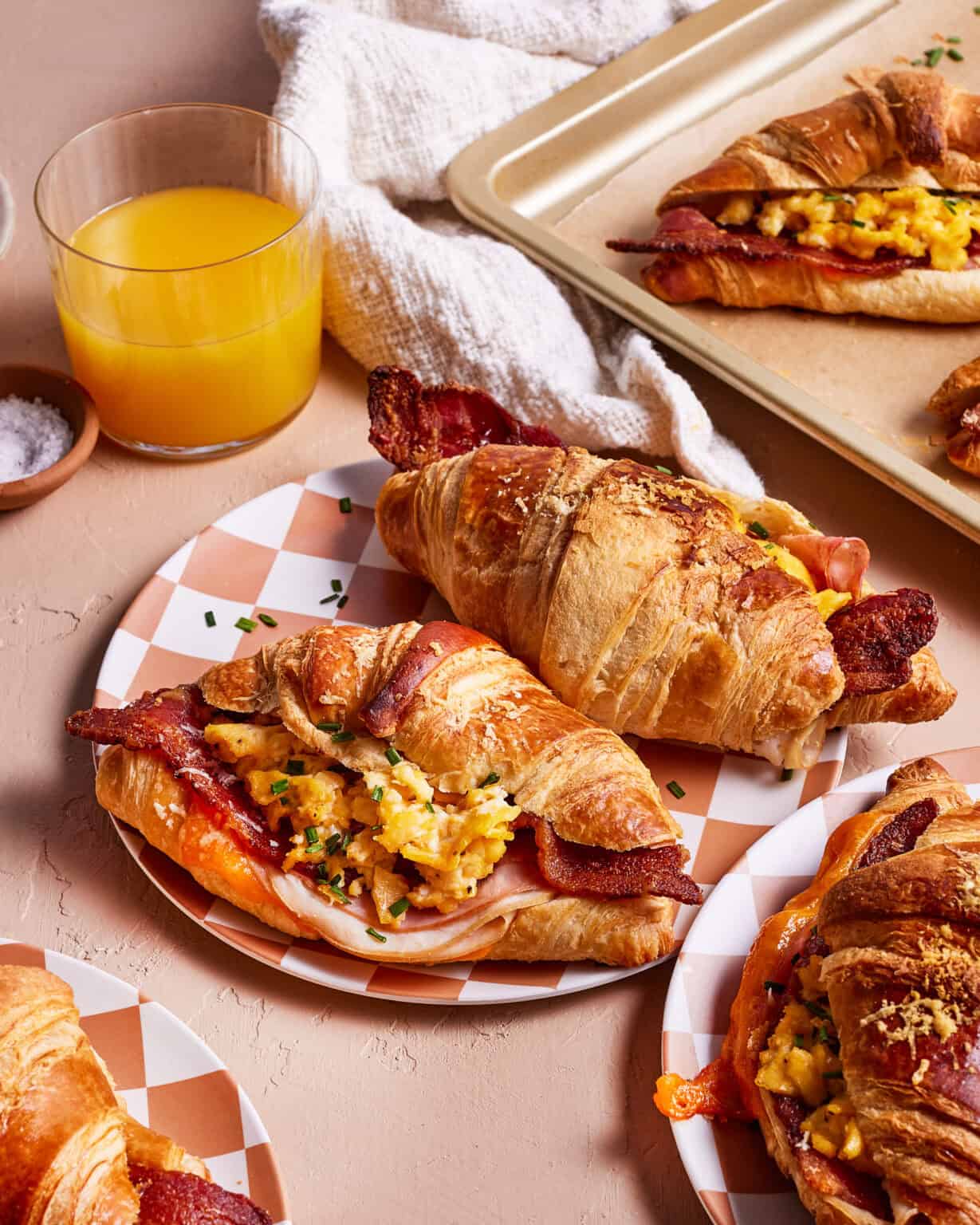 Best Ever Croissant Breakfast Sandwiches - Kalejunkie